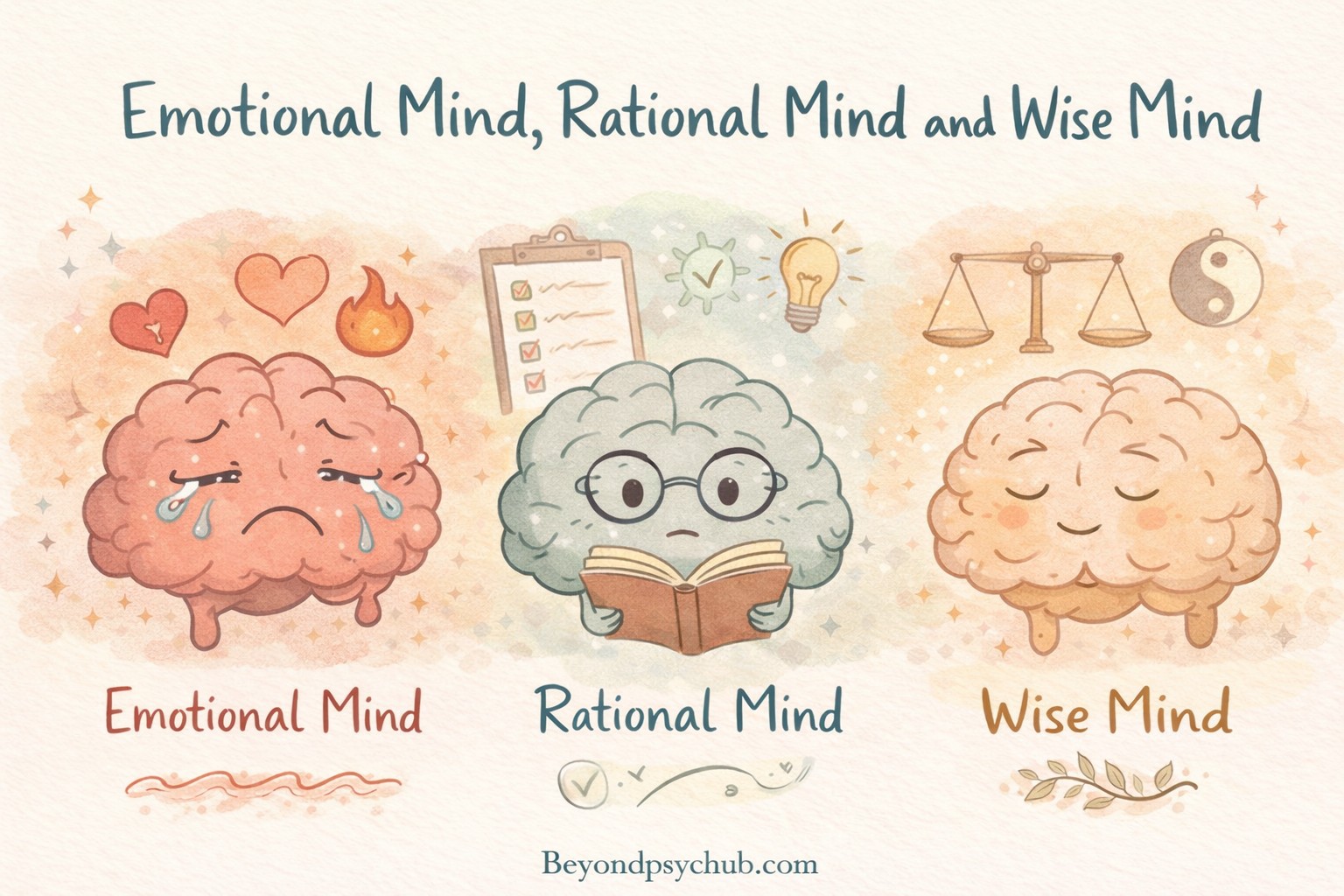 Emotional Mind, Rational Mind, and Wise Mind: Understanding the Three ...